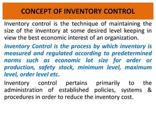 Inventory control | PDF