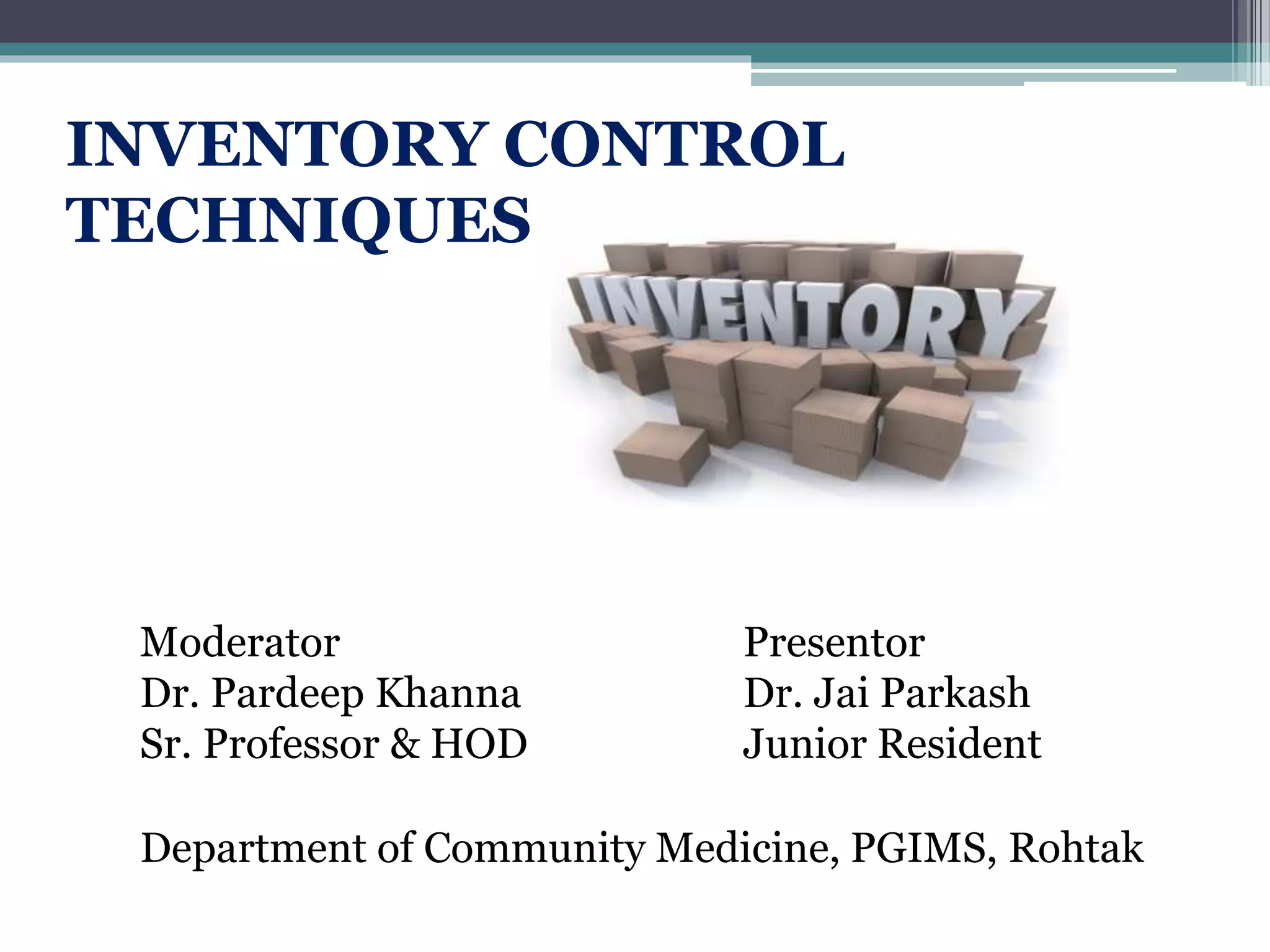 Inventory control | PPT