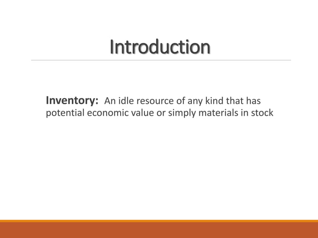 Inventory control | PPT