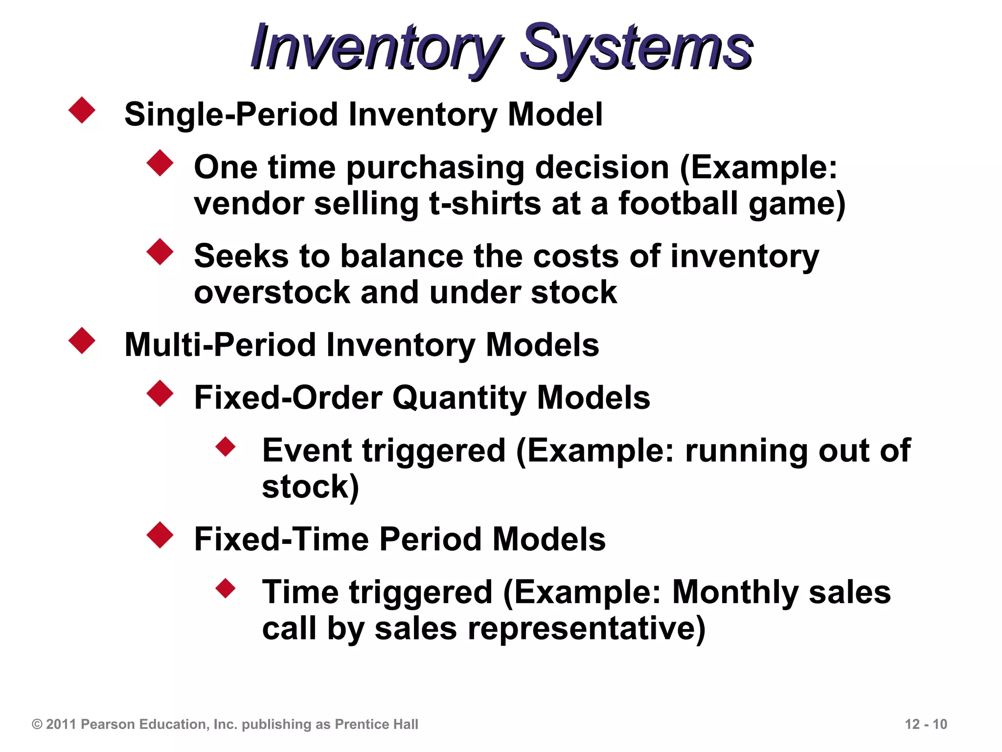 Inventory control (management) | PPT