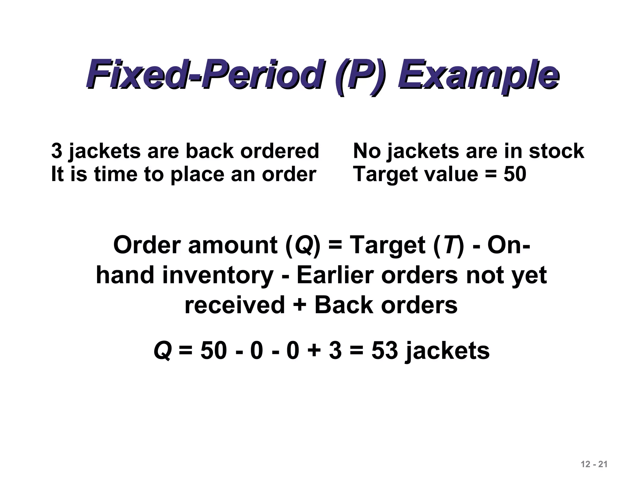 Inventory control (management) | PPT