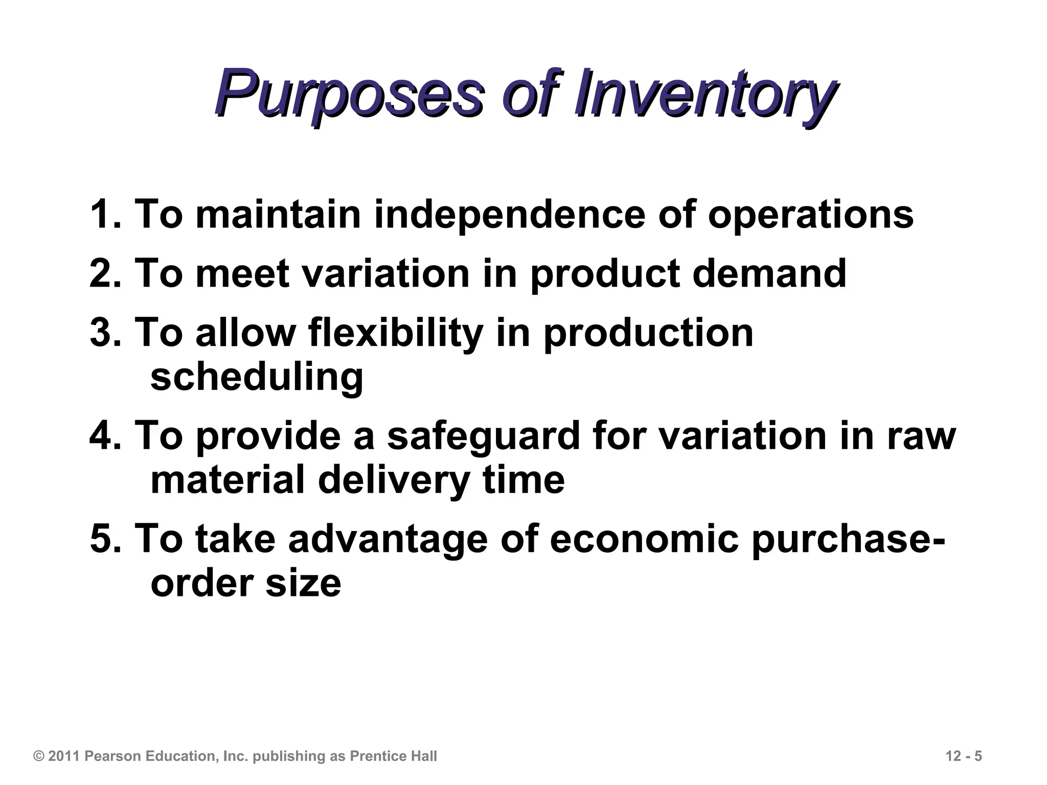 Inventory control (management) | PPT
