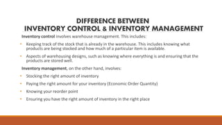 Inventory control | PPT