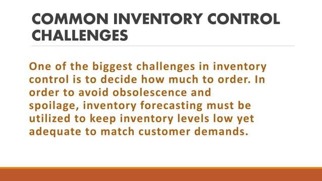 Inventory control | PPT