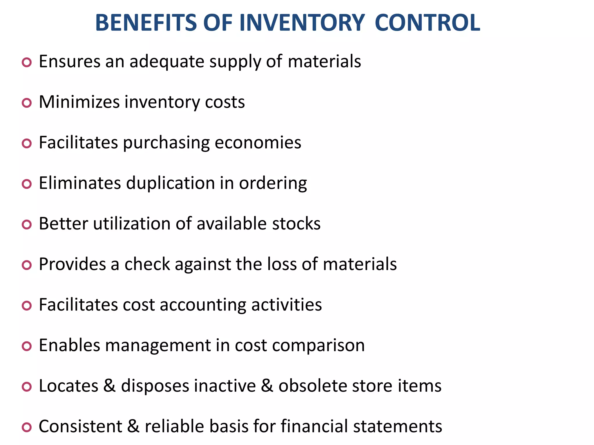 Inventory control | PPTX