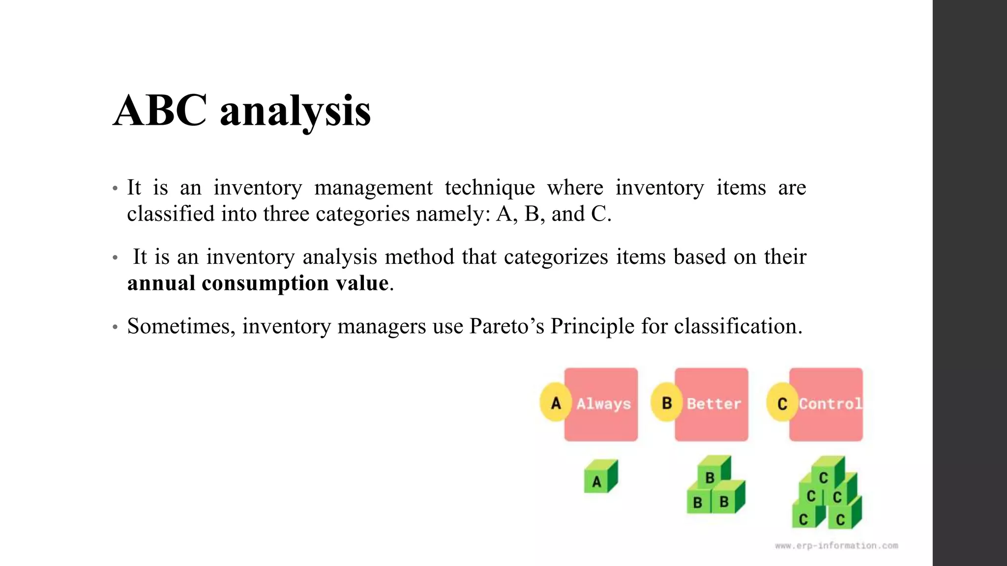 Inventory Control.pptx | Logistics | Business