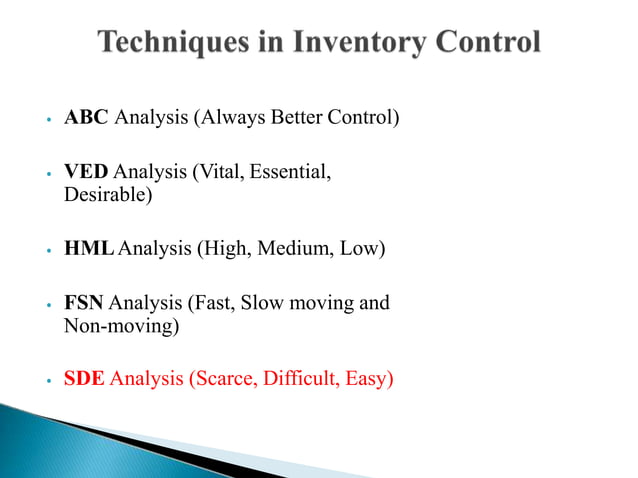 Inventory control.pptx | Logistics | Business