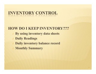 Inventory Management or Inventory Control | PDF