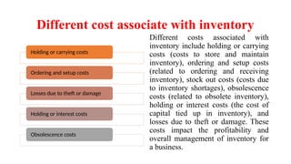 Inventory Control or inventory management system.pptx | Logistics ...