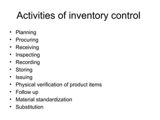 inventory control PowerPoint presentations | PPT | Free Download