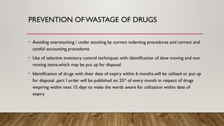 Inventory Control in nursing management in wards | PPTX