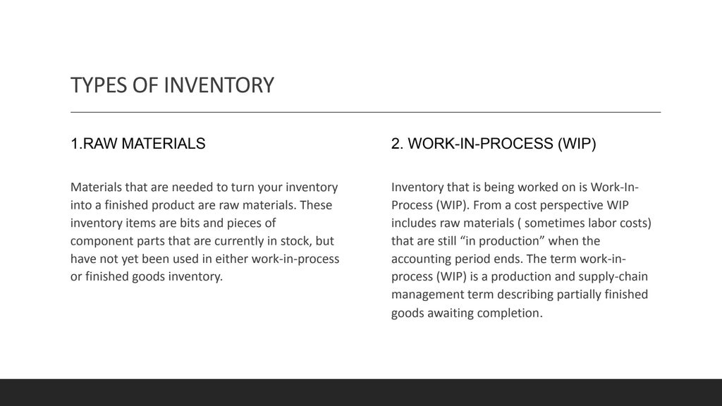 INVENTORY CONTROL- TYPES, SELECTIVE INVENTORY TECHNIQUES,.pptx