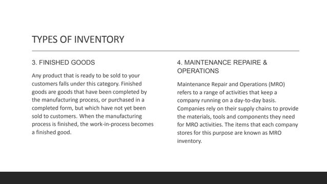 INVENTORY CONTROL- TYPES, SELECTIVE INVENTORY TECHNIQUES,.pptx