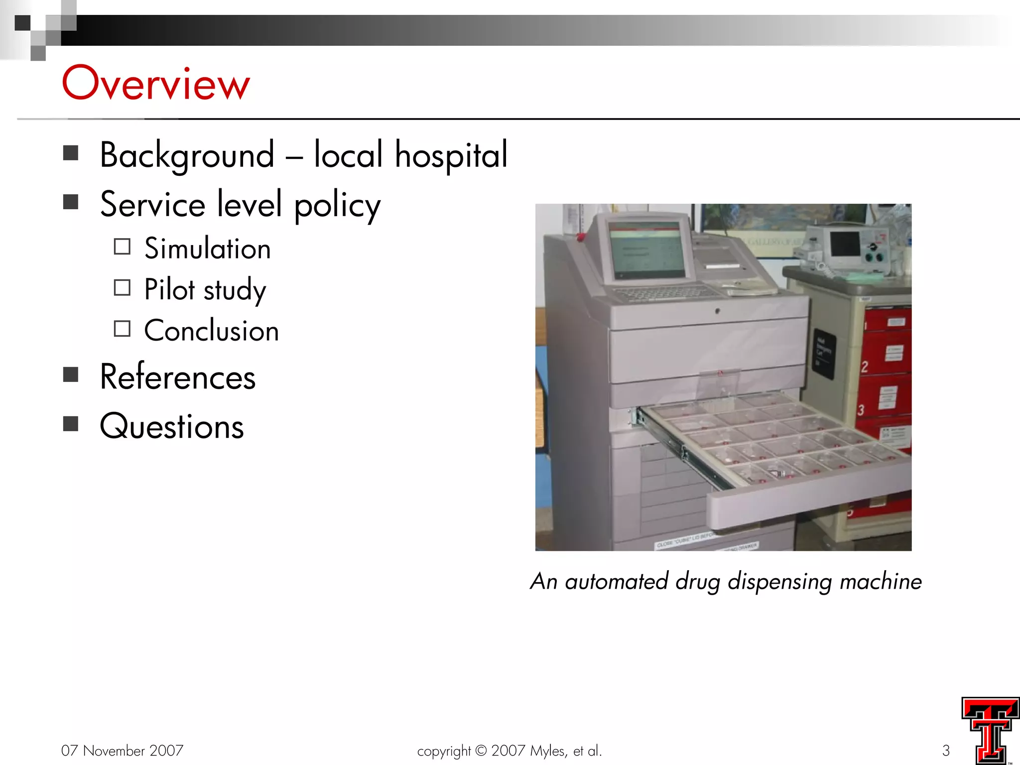 Inventory Control For Automated Drug Dispensing Machines | PDF