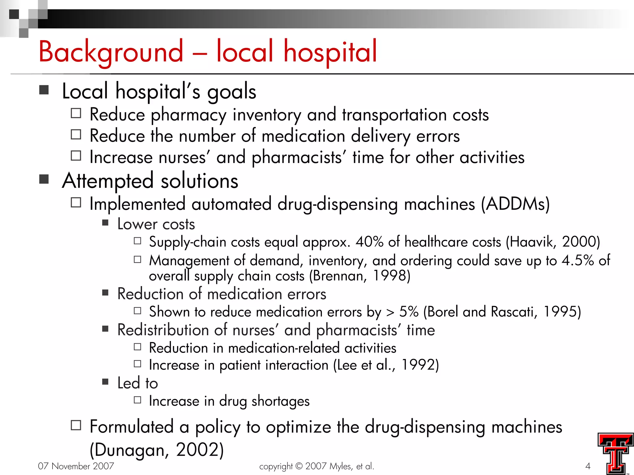 Inventory Control For Automated Drug Dispensing Machines | PDF