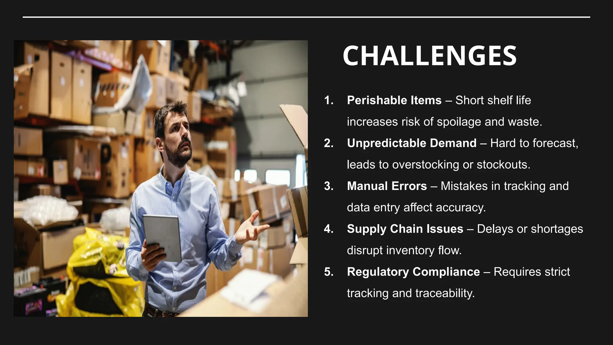 Inventory control processess in food industry. | PPTX