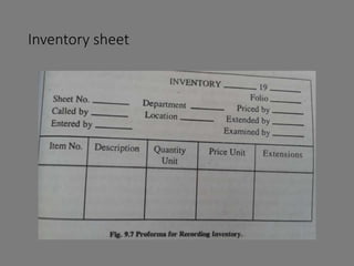 Inventory control in hospital (control of dated or perishable inventory ...