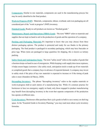 Inventory & Control Management at Runner Motors Ltd.pdf | Automotive ...