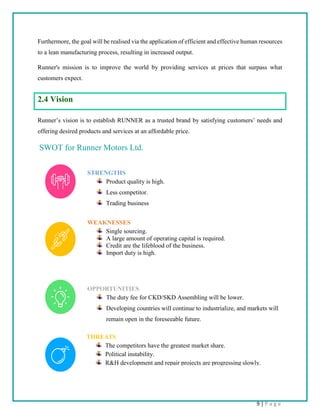 Inventory & Control Management at Runner Motors Ltd.pdf | Automotive ...