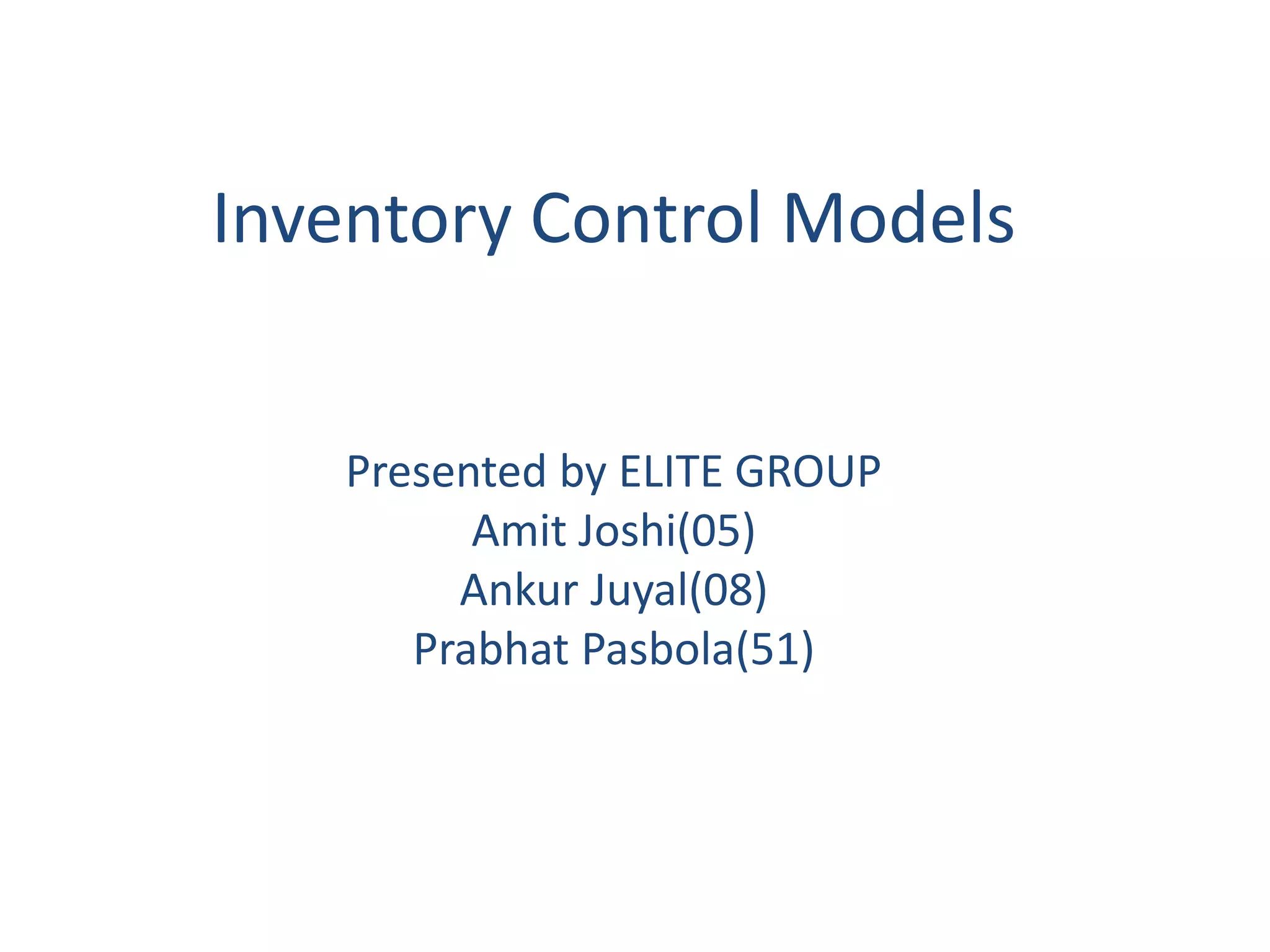 Inventory Control Models.pptx