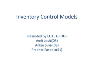 Inventory Control Models.pptx