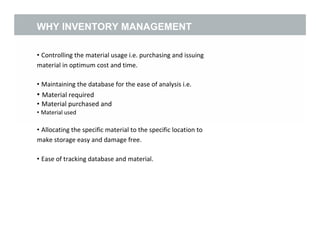 Inventory management control for Store | PPT