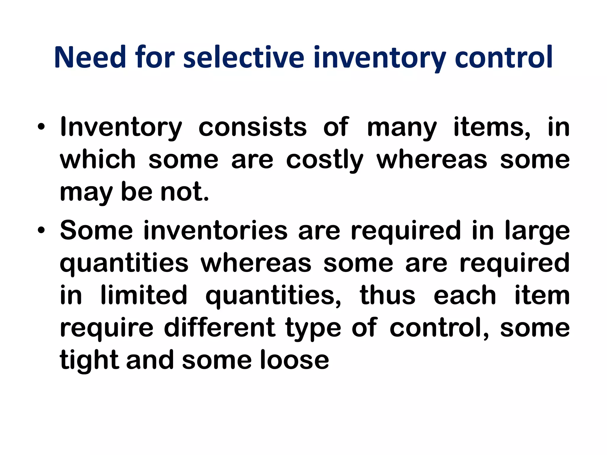 Inventory control ppt | PDF
