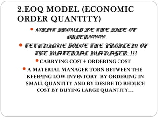 Inventory control techniques | PPT