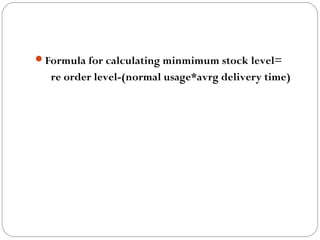Inventory control techniques | PPT