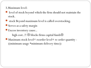 Inventory control techniques | PPT