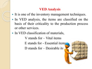 Inventory Control Techniques | PPTX