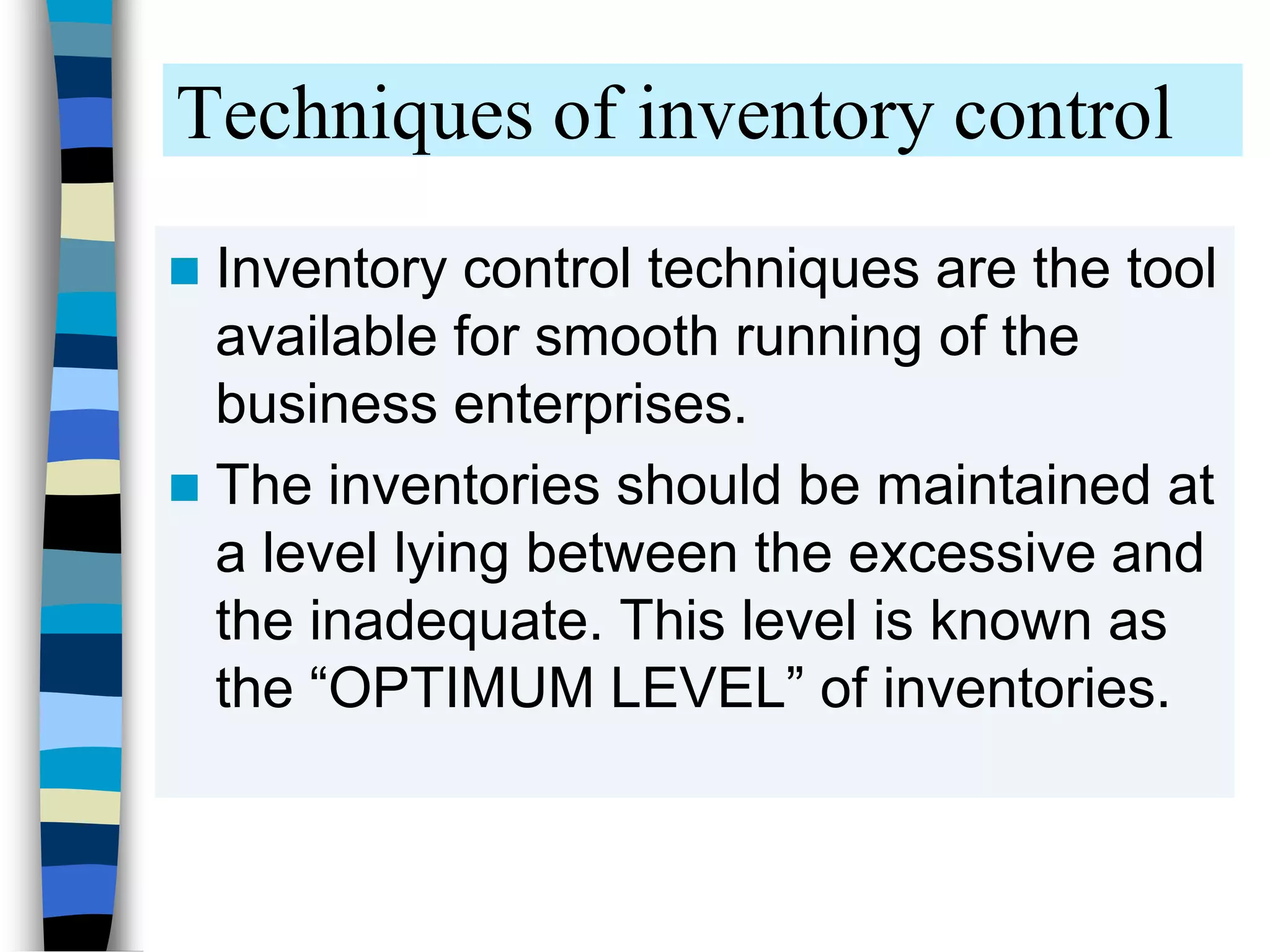 Inventory controltechniques ppt by ann | PPTX