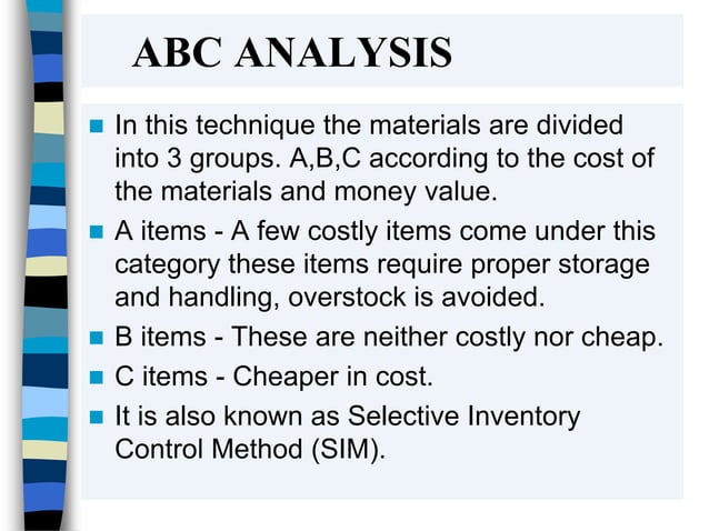 Inventory controltechniques ppt by ann | PPTX | Logistics | Business