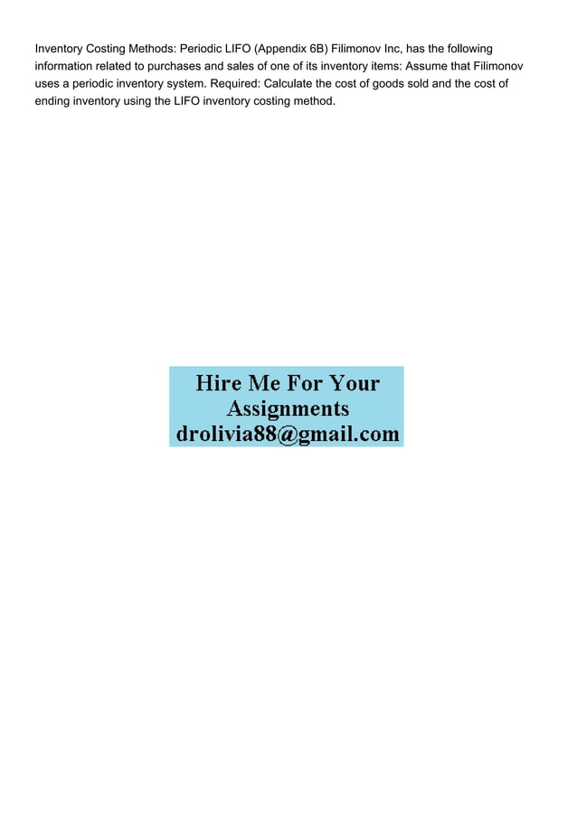 Inventory Costing Methods Periodic LIFO Appendix 6B Filim.pdf