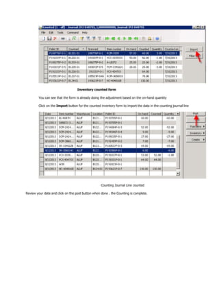 Inventory counting using Dynamics AX | PDF