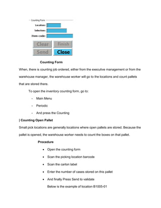 Inventory counting using Dynamics AX | PDF