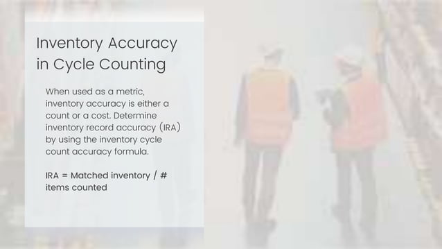 Inventory cycle counting 101 | PPTX | Stocks and Bonds | Personal Investing