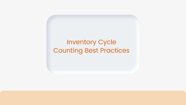 Inventory cycle counting 101 | PPTX | Stocks and Bonds | Personal Investing