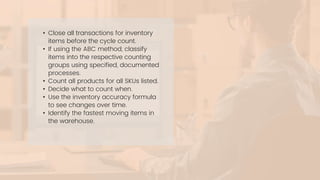 Inventory cycle counting 101 | PPTX