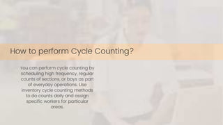 Inventory cycle counting 101 | PPTX