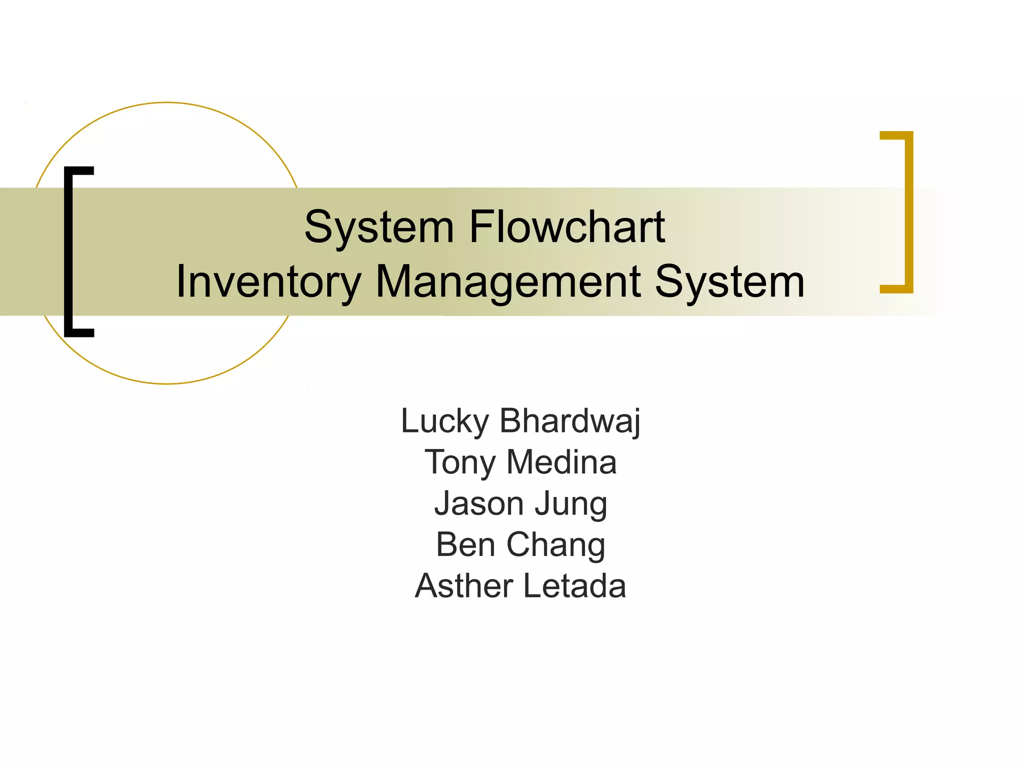 Inventory flowchart acc 305 2 | PPT
