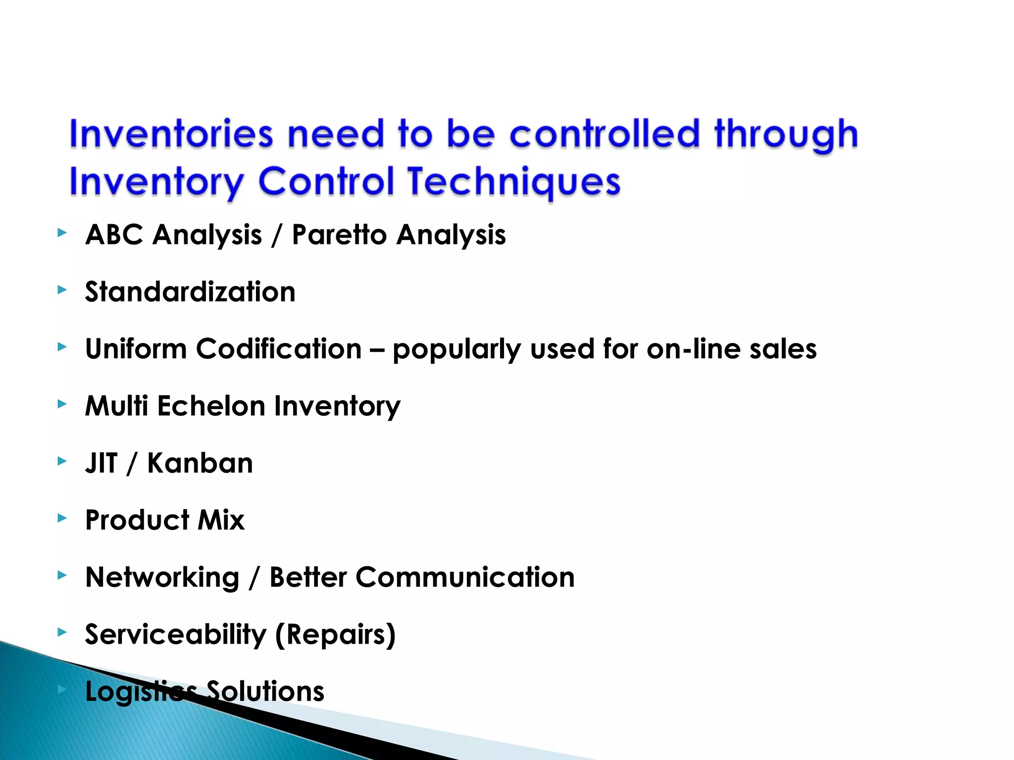 Inventory in supply chain process | PPT