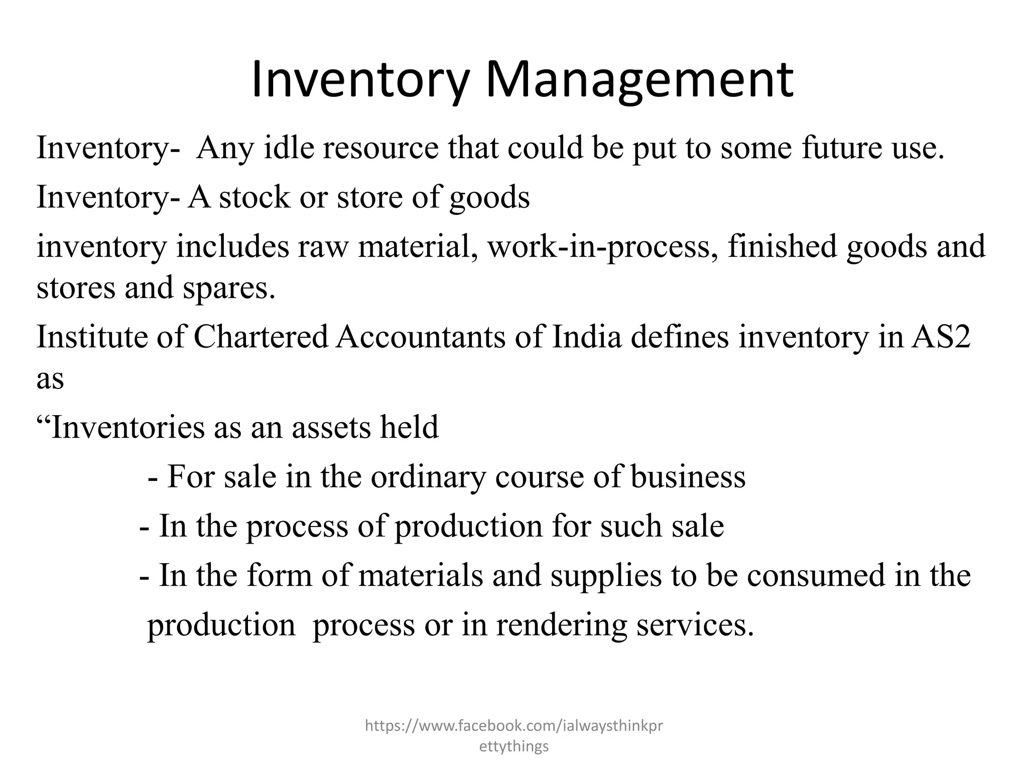 Inventory management | PPTX