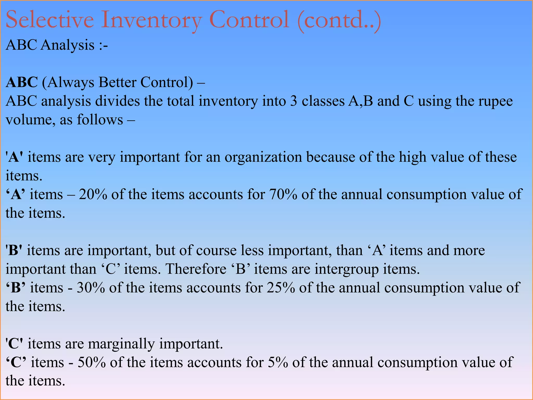 Inventory management | PPSX