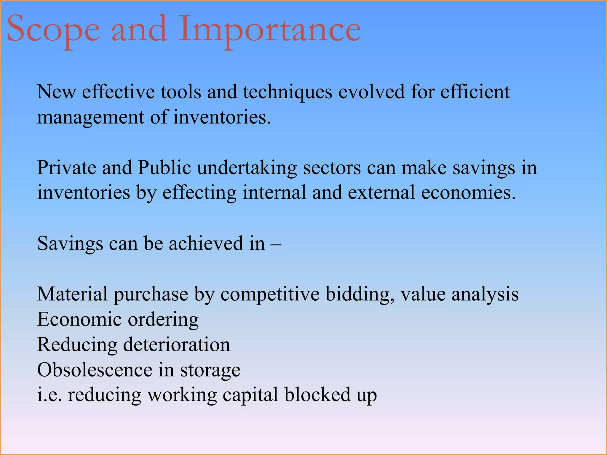 Inventory management | PPSX