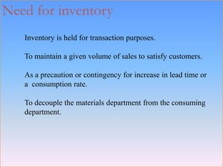 Inventory management | PPSX