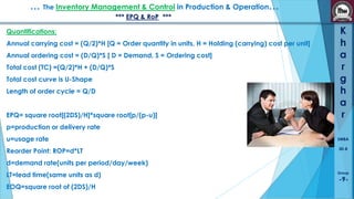 Inventory management | PPTX | Logistics | Business