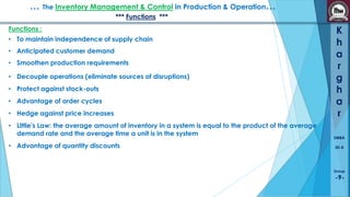 Inventory management | PPTX | Logistics | Business