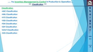 Inventory management | PPTX | Logistics | Business