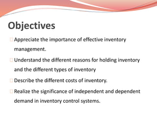 Inventory management | PPTX